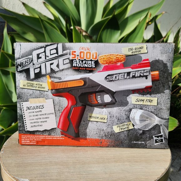 Nerf | Toys | Nerf Pro Gelfire Legion Spring Action Blaster Gun 500 Rounds 30 Hopper Protec ...